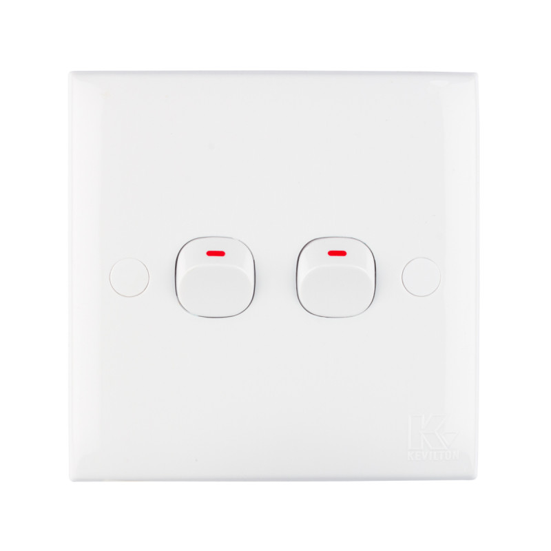 Two Gang One Way Switch - Hardware, Homeware & Lifestyle