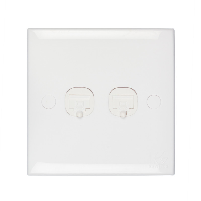 Twin Data Socket - CAT 6 - Hardware, Homeware & Lifestyle
