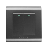 Modular Black Two Gang Two Way Switch - Hardware, Homeware & Lifestyle