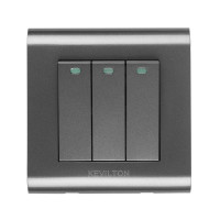 Modular Black Three Gang Two Way Switch - Hardware, Homeware & Lifestyle