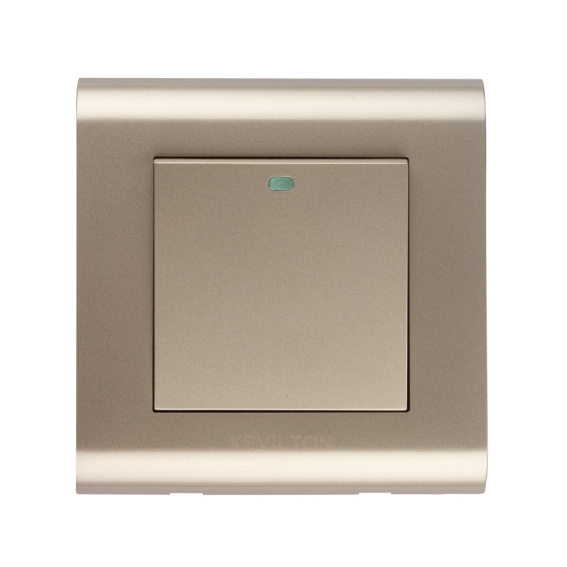 Modular Gold One Gang One Way Switch - Hardware, Homeware & Lifestyle