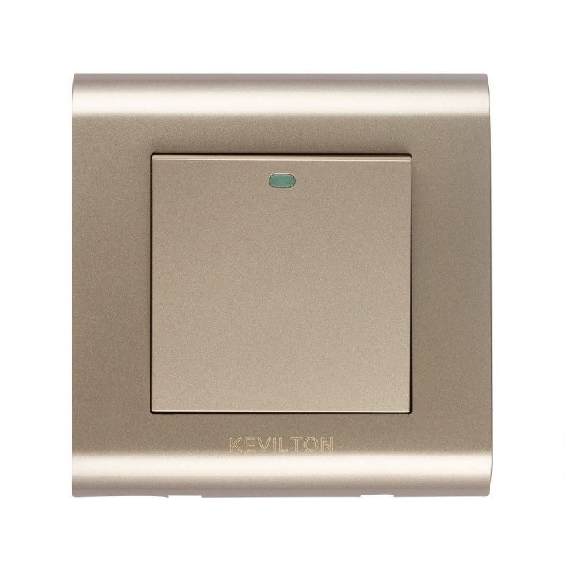 Modular Gold One Gang Two Way Switch - Hardware, Homeware & Lifestyle