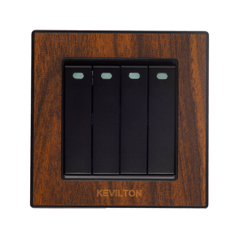Nature Kumbuk Four Gang One Way Switch - Hardware, Homeware & Lifestyle