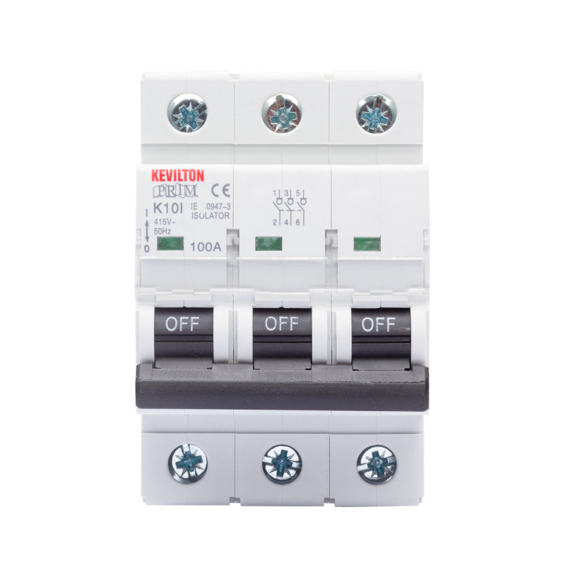 100A 3 Pole Main Switch (Isolator) - Hardware, Homeware & Lifestyle