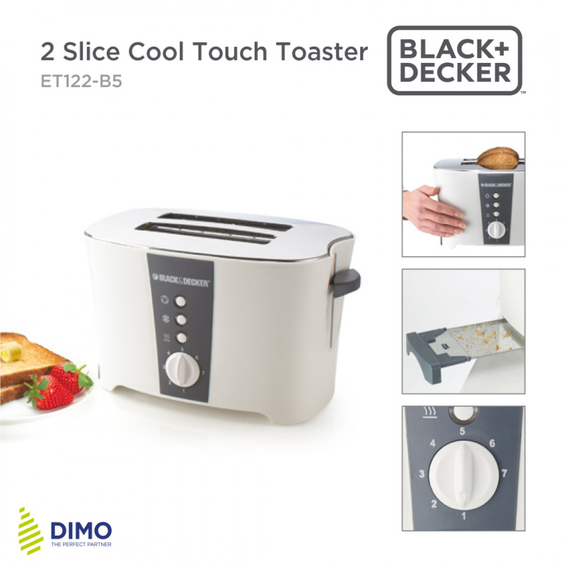 800W Cool Touch 2 Slice Toaster - Hardware, Homeware & Lifestyle