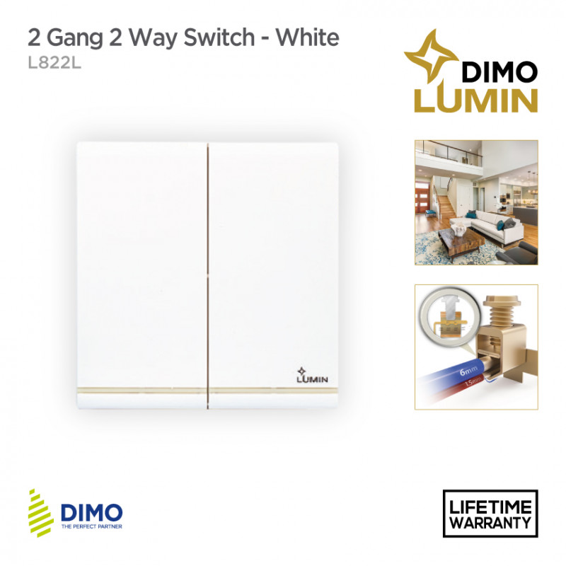 2G 2 Way Switch White - Hardware, Homeware & Lifestyle