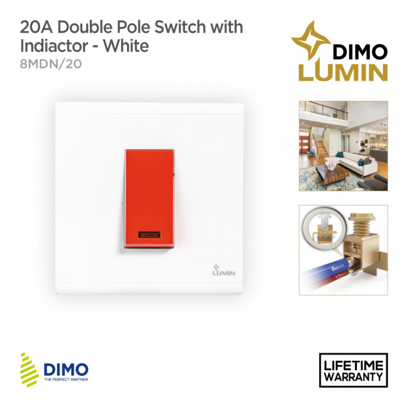 20A Switch White - Hardware, Homeware & Lifestyle