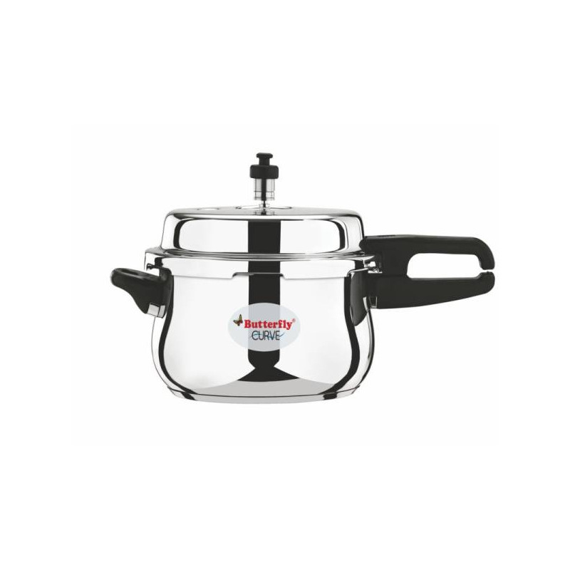 S/S PRESSURE COOKER- CURVE- 2L - Hardware, Homeware & Lifestyle