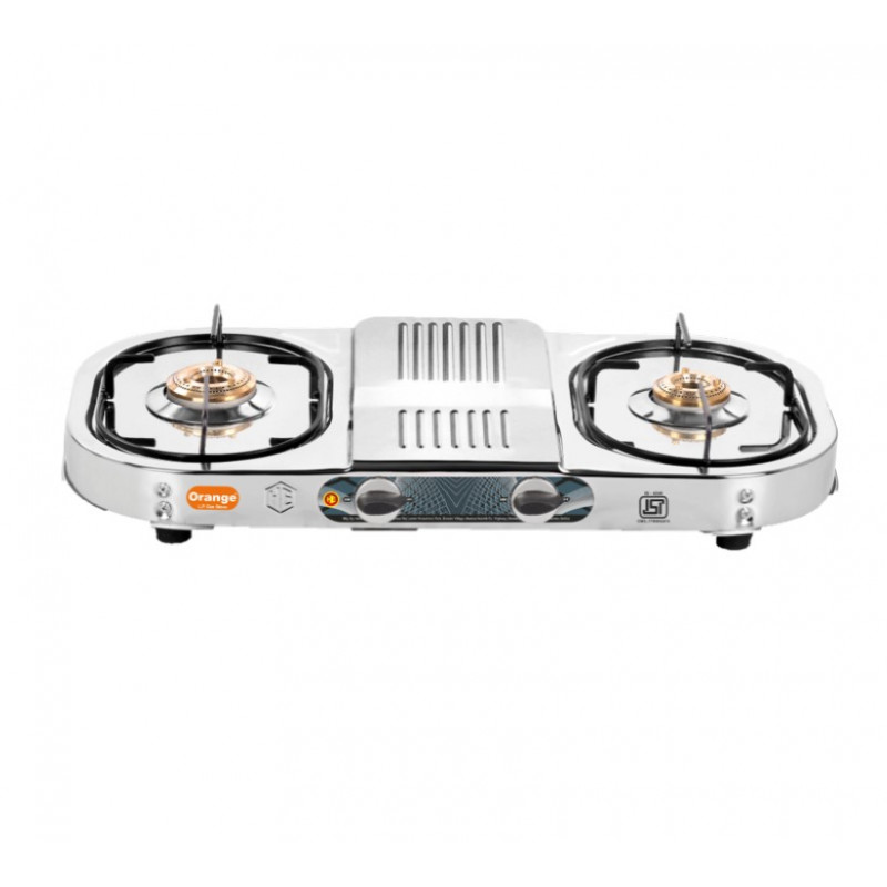 GAS COOKER 2BURNER ORANGE GLITTER 201 S.S - Hardware, Homeware & Lifestyle
