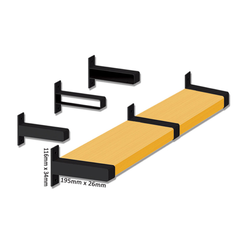 T-Shelf Bracket Set - Hardware, Homeware & Lifestyle