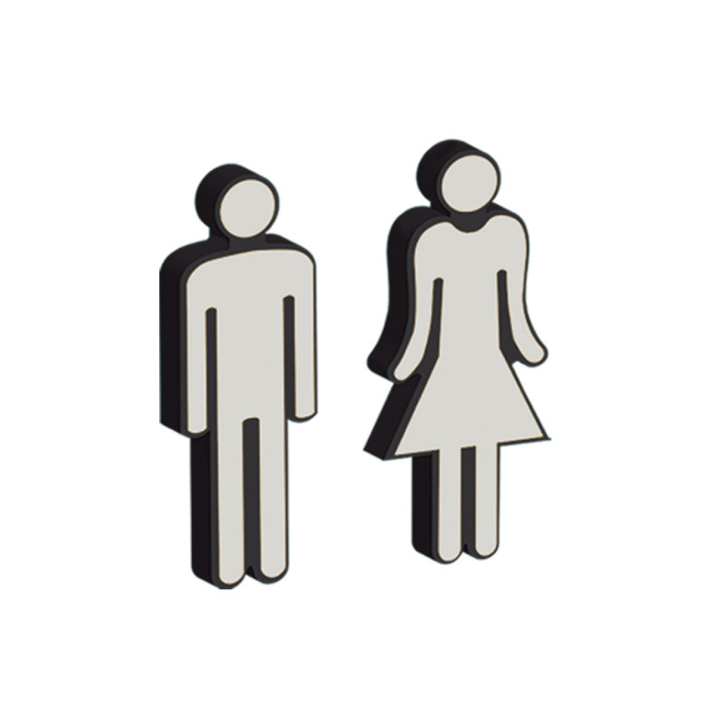 Toilet Sign - Silver - Hardware, Homeware & Lifestyle