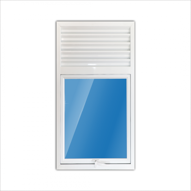 Window Top Open with Louver (White Colour) 450x900mm - Hardware ...