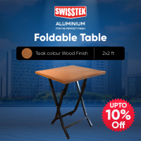 Foldable Table 2' x 2' Wood Finish - Your Home Improvement Store