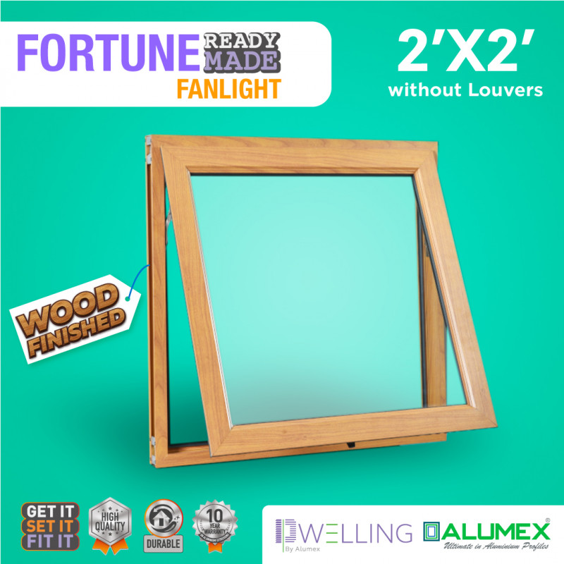 Fortune Fan Light - 2 x 2 - Wood - Hardware, Homeware & Lifestyle