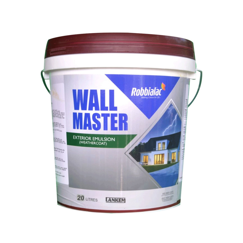 Robbialac Weathercoat Wallmaster Brilliant White 20 Lt Hardware