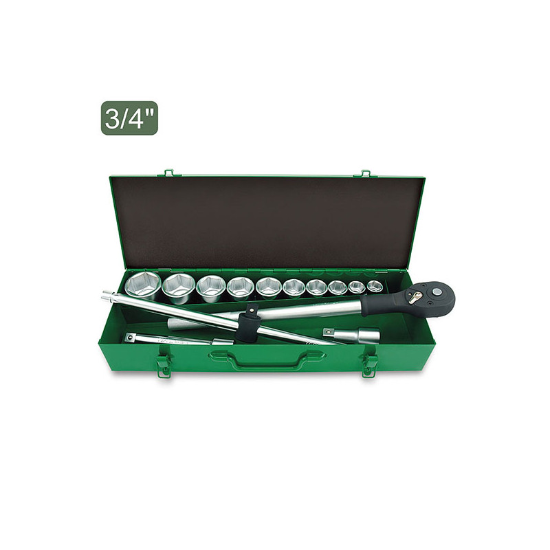 Socket Box 3/4"DR 6PT 14pcs Set Metal Box - Hardware, Homeware & Lifestyle