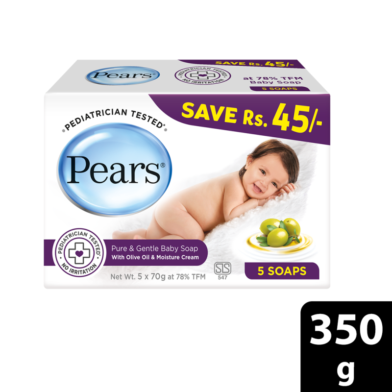 Pears Soap Pure And Gentle Multipack 350g - Hardware, Homeware & Lifestyle