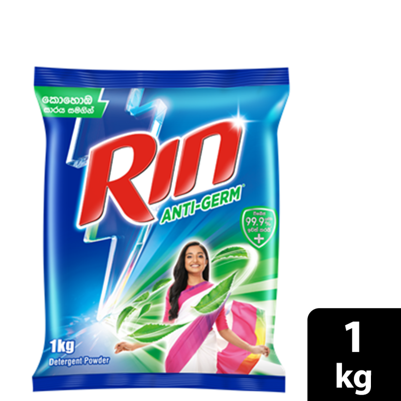Rin Anti Germ Detergent Powder 1kg - Hardware, Homeware & Lifestyle