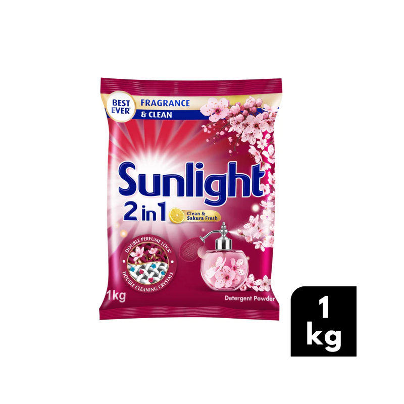 Sunlight Clean and Lemon Fresh Detergent Powder 1kg - Hardware ...