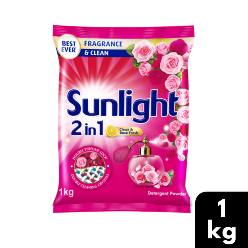 Sunlight Clean and Rose Fresh Detergent Powder 1kg - Hardware, Homeware ...