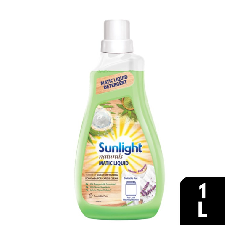 Sunlight Naturals Matic Liquid 1L - Hardware, Homeware & Lifestyle