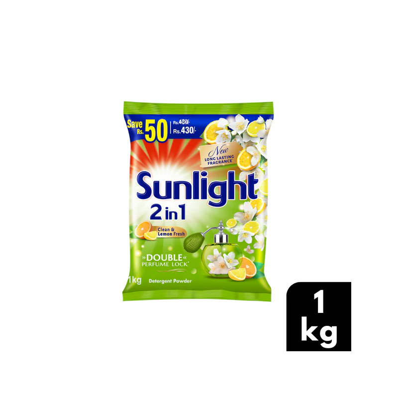 Sunlight Clean And Sakura Fresh Detergent Powder 1kg - Hardware ...