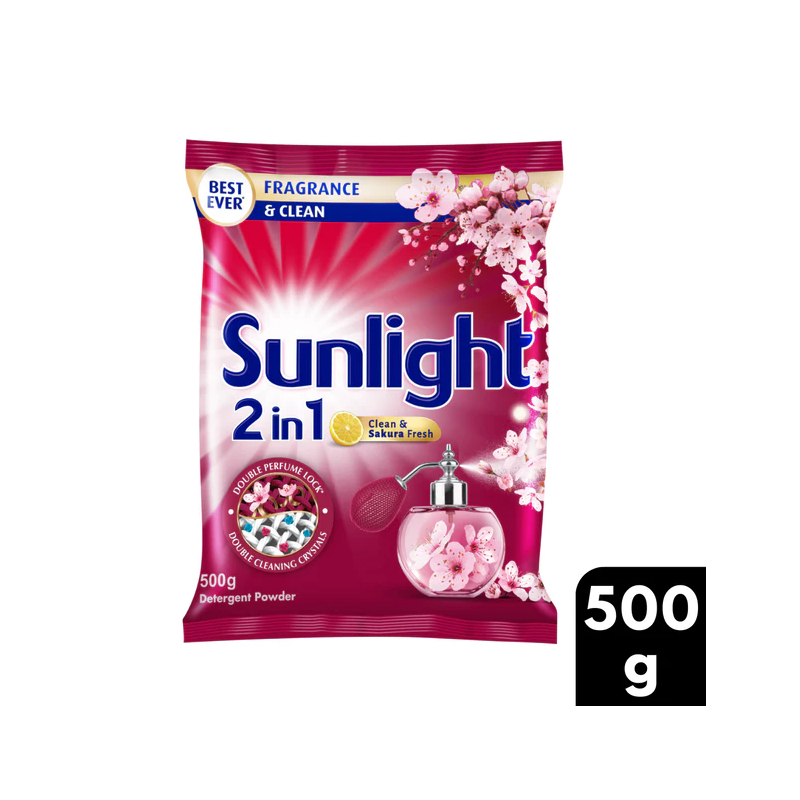 Sunlight Clean And Sakura Fresh Detergent Powder 500g - Hardware ...