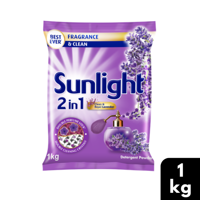 Sunlight Clean and Royal Lavender Detergent Powder 1kg - Hardware ...