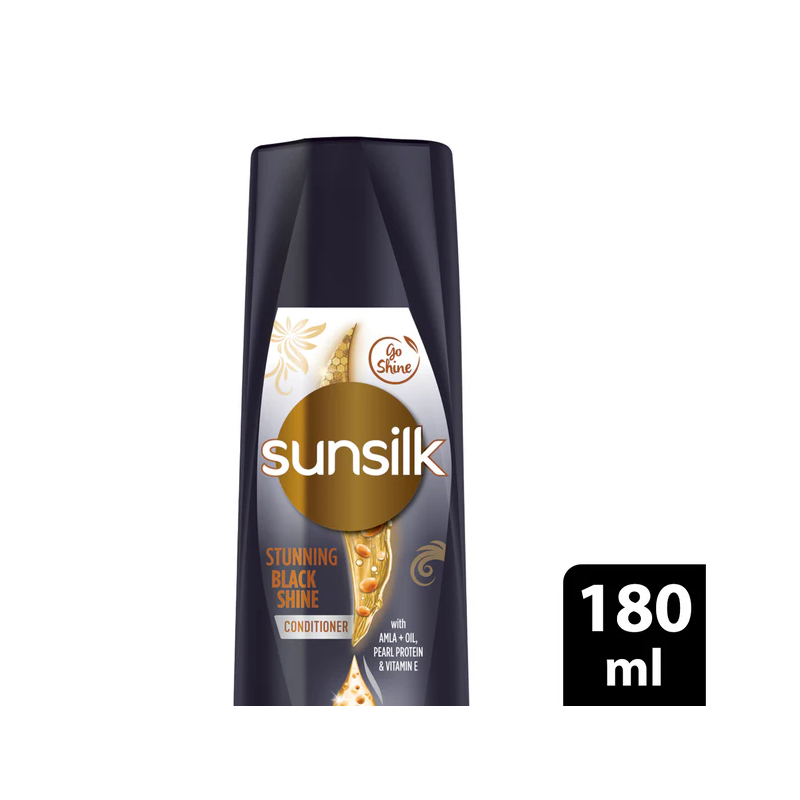 Sunsilk Stunning Black Shine Conditioner 180ml - Hardware, Homeware ...