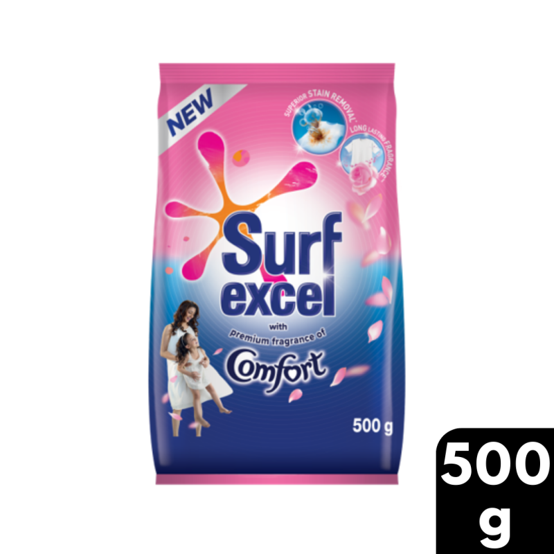 Surf Excel With Comfort Laundry Detergent Powder 500g - Hardware ...