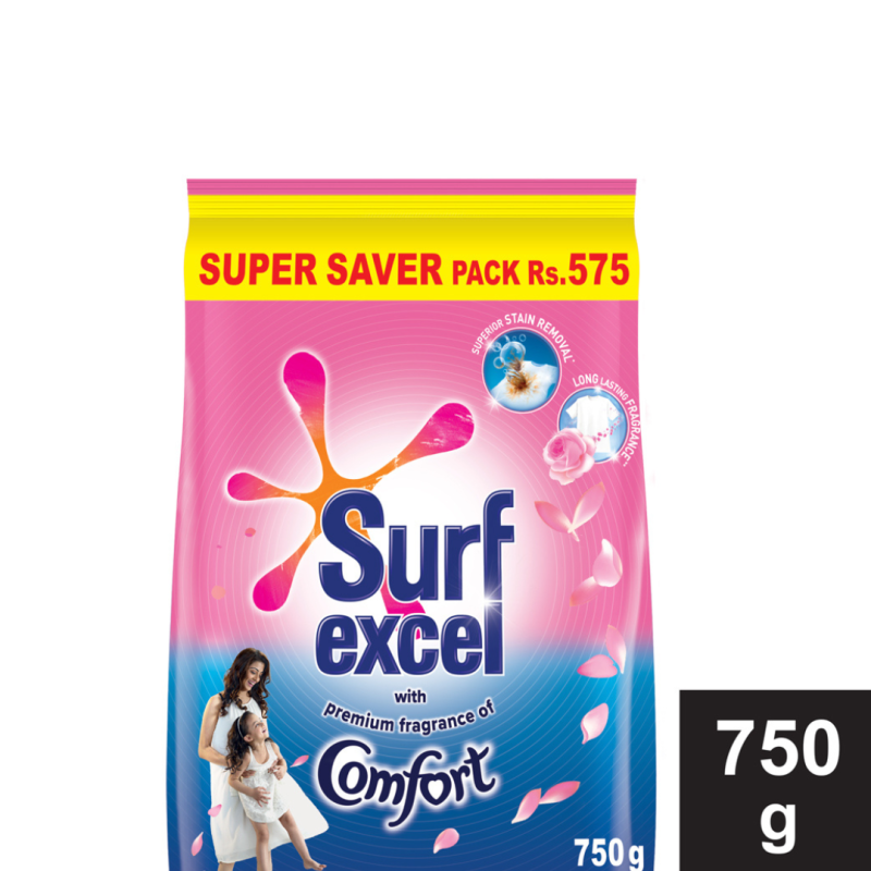 Surf Excel With Comfort Laundry Detergent Powder 750g - Hardware ...