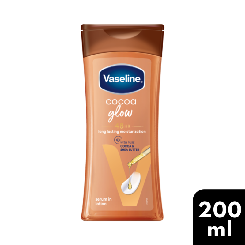 Vaseline Cocoa Glow Body Lotion 200ml - Hardware, Homeware & Lifestyle
