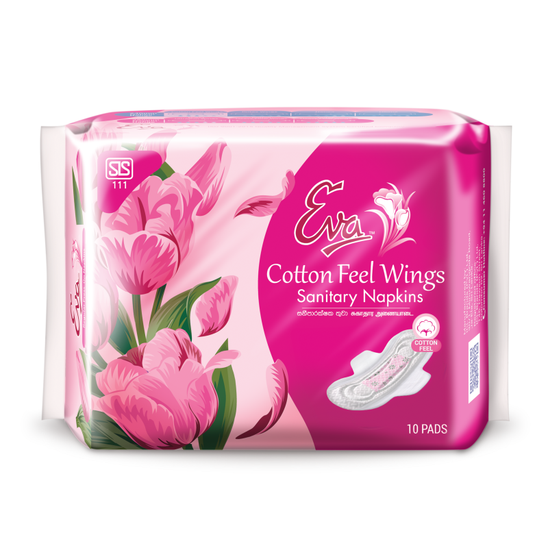 Eva Sanitary Napkin Cotton Feel Wings 10's - Hardware, Homeware & Lifestyle