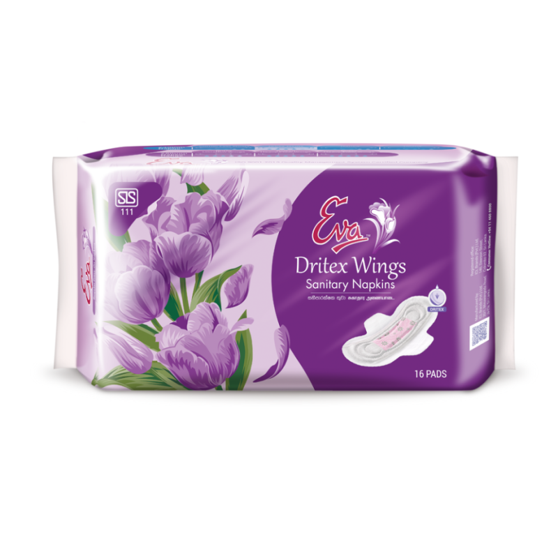 Eva Sanitary Napkin Dritex Wings 16's - Hardware, Homeware & Lifestyle
