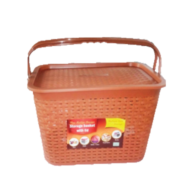 HSP RATTAN STORAGE BASKET LARGE WITH HANDLE - Hardware, Homeware ...