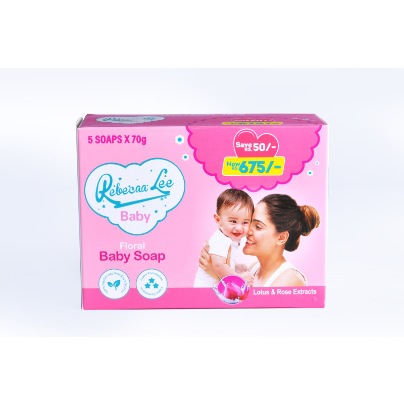 Rebecaa Lee Floral soap 70g eco pack(24x1) - Hardware, Homeware & Lifestyle