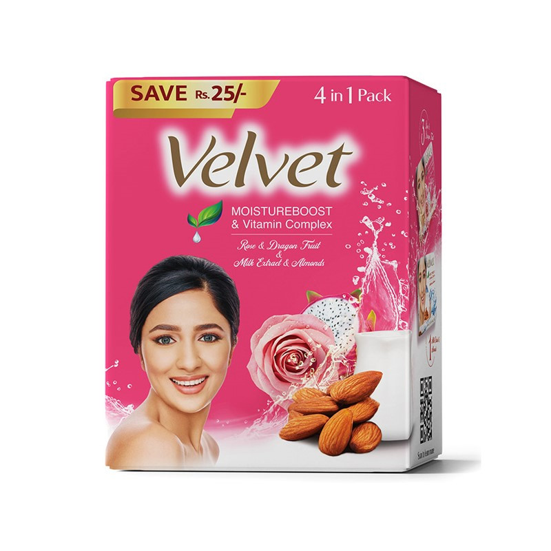 Velvet Soap Eco pack 3rose + 1 milk 380g - Hardware, Homeware & Lifestyle