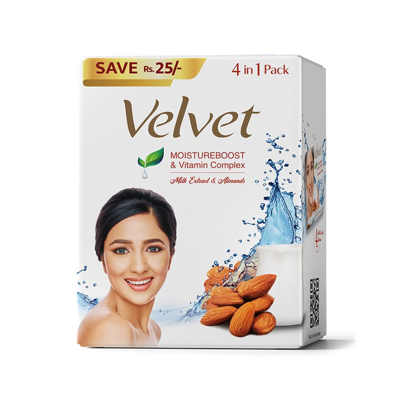 Velvet Soap Eco pack Milk extract & Almond 380g - Hardware, Homeware & Lifestyle