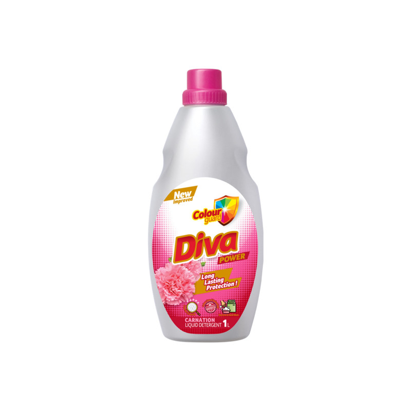Diva Detergent power liquid colour guard pink 1L - Hardware, Homeware ...
