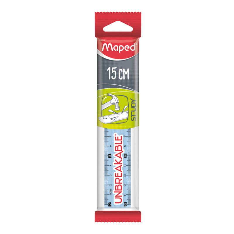 Maped Unbreakable Ruler 15cm/6" - Hardware, Homeware & Lifestyle