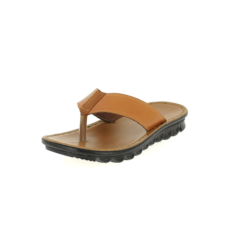U Softo Boys V Strap Slippers Tan - XC0043 - Hardware, Homeware & Lifestyle