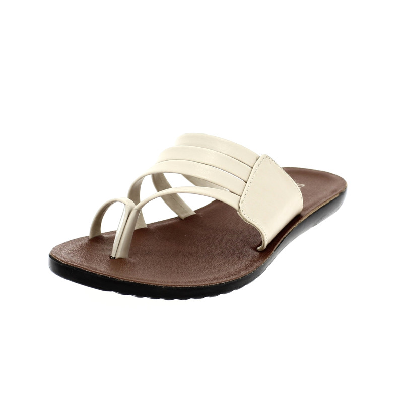 Samsons Women Casual Toe Ring Slippers Beige - AB3335 - Hardware ...