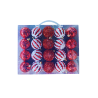 Fancy Foil X Mas Ball 60M 20 Pcs - Hardware, Homeware & Lifestyle