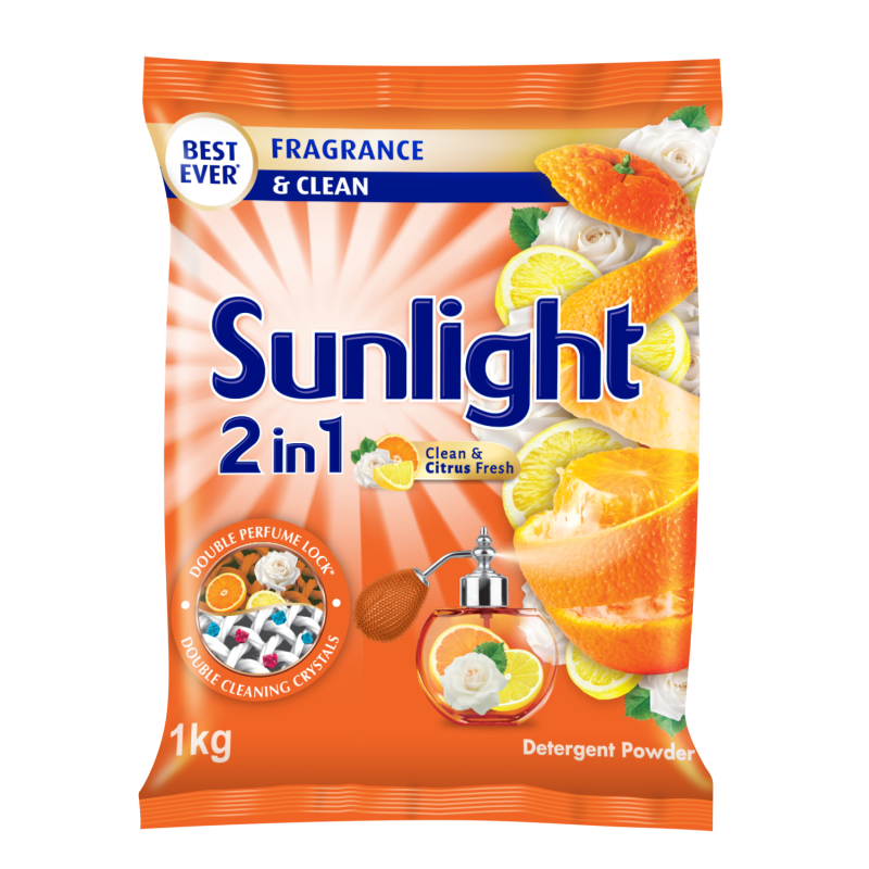 Sunlight Clean and Citrus Fresh Detergent Powder 1kg - Hardware ...