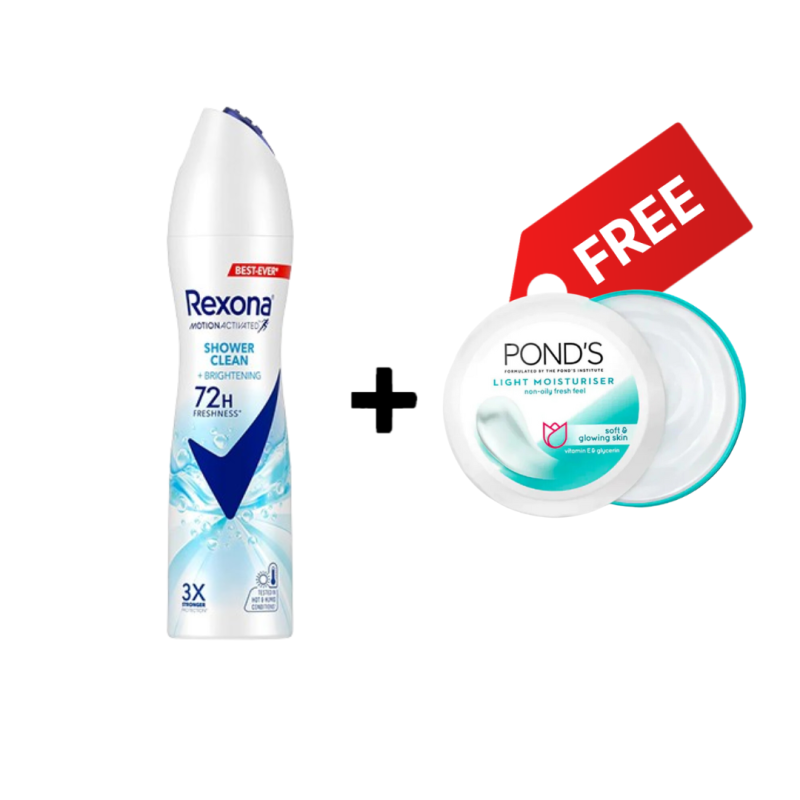 Rexona Powder Dry Deo Spray with Free Pond’s Light Moisturizer 25 ...