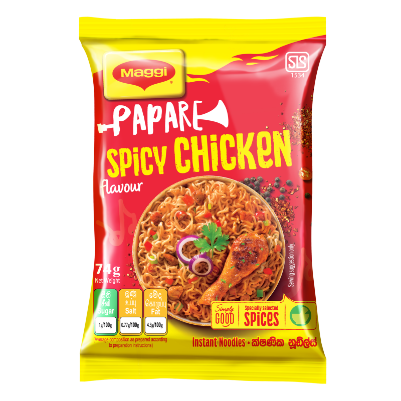 Maggi Noodles Papare Spicy Chicken 74G - Hardware, Homeware & Lifestyle