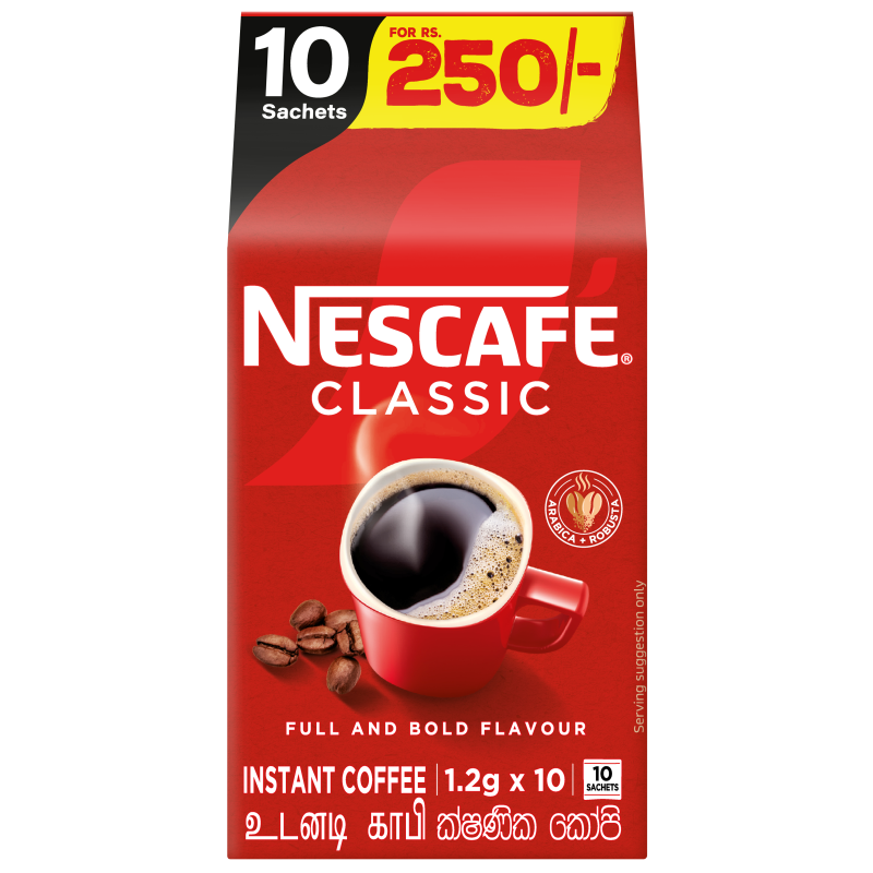 Nescafe Classic Multipack 1.2G 10 Packs - Hardware, Homeware & Lifestyle