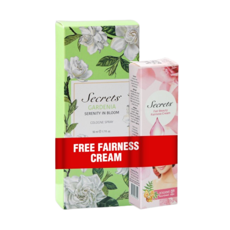 Buy Secret Gardenia Cologne Spray 50ml & Get Secret Fairness Crea ...