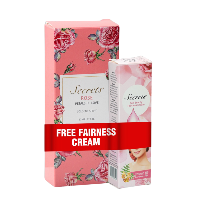 Buy Secret Rose Cologne Spray 50ml & Get Secret Fairness Cream 2 ...